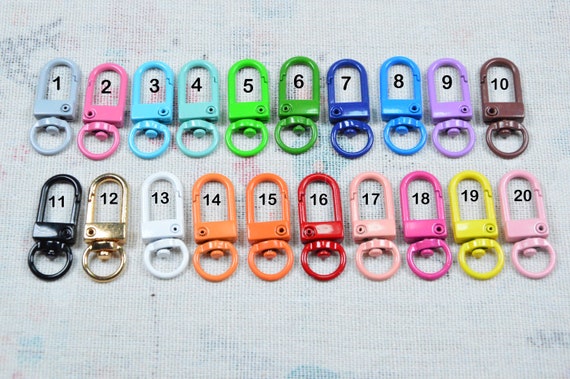 Assorted Color Metal Square Clasp Clip Enamel Swivel Clasp - Etsy