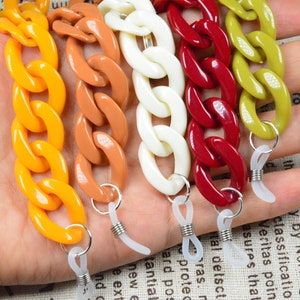 Flat Twist Plastic Chain, Acrylic Curb Chain Links, Glasses Chain ...