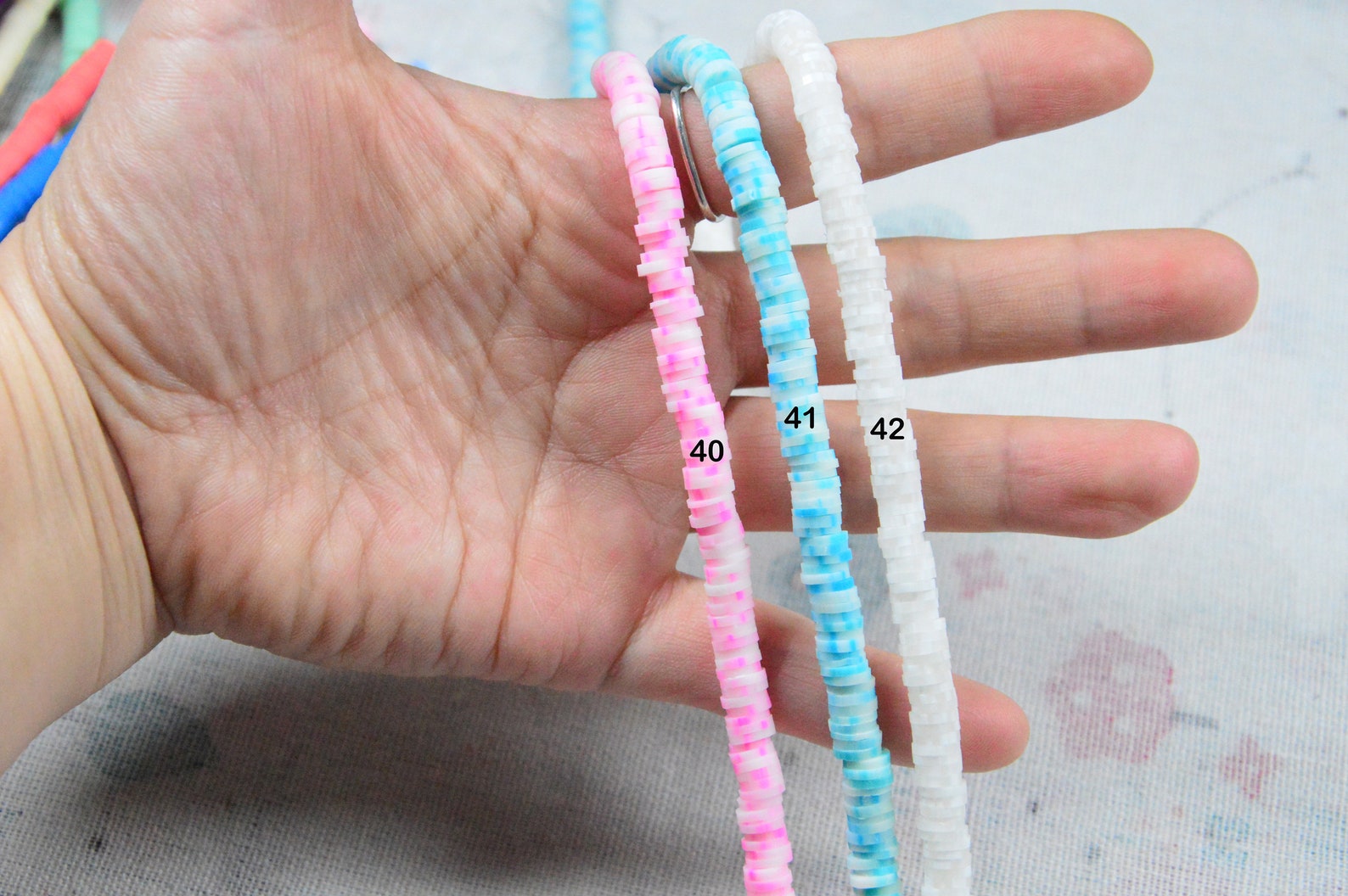 42 Colors Polymer Clay Disc Beads 6mm African Vinyl Heishi - Etsy