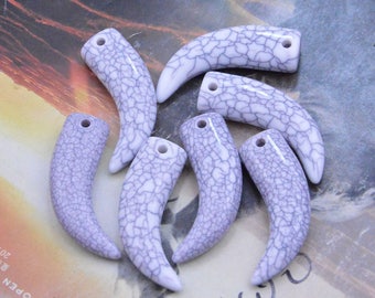 18 Teeth Ivory Resin Animal Fangs Dog Teeth Creature Fangs