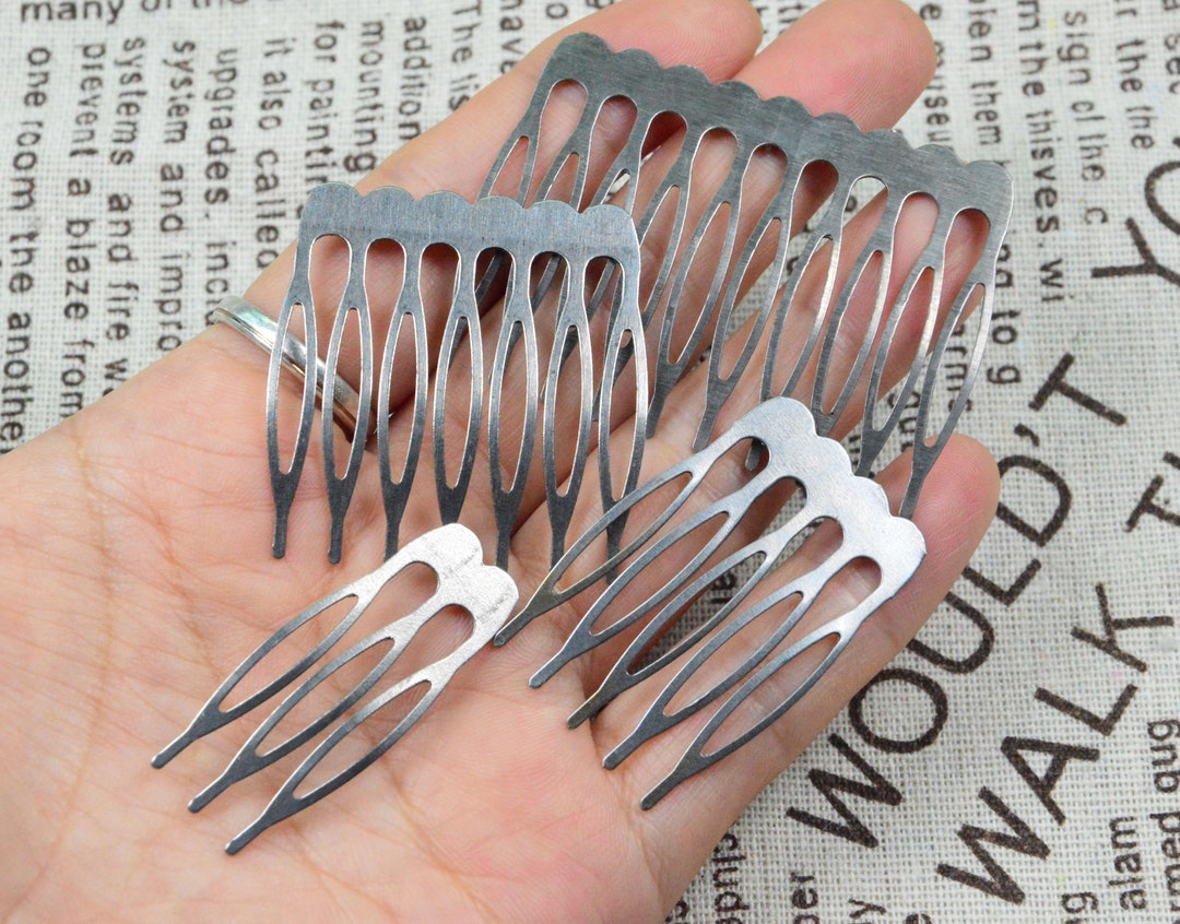 50 Pcs Raw Iron Combs, Metal Hair Combs, Hair Clips Accessories - Etsy