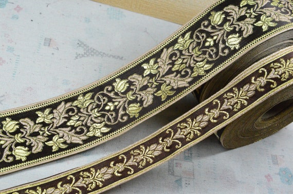 3cm/6cm Wide Flower Jacquard Ribbon Ethnic Embroidered Woven - Etsy