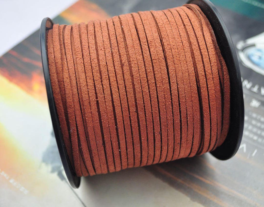 10 Yds Coffee Flat Suede Cord, Faux Suede Leather Cord 2.5x1mm - Etsy