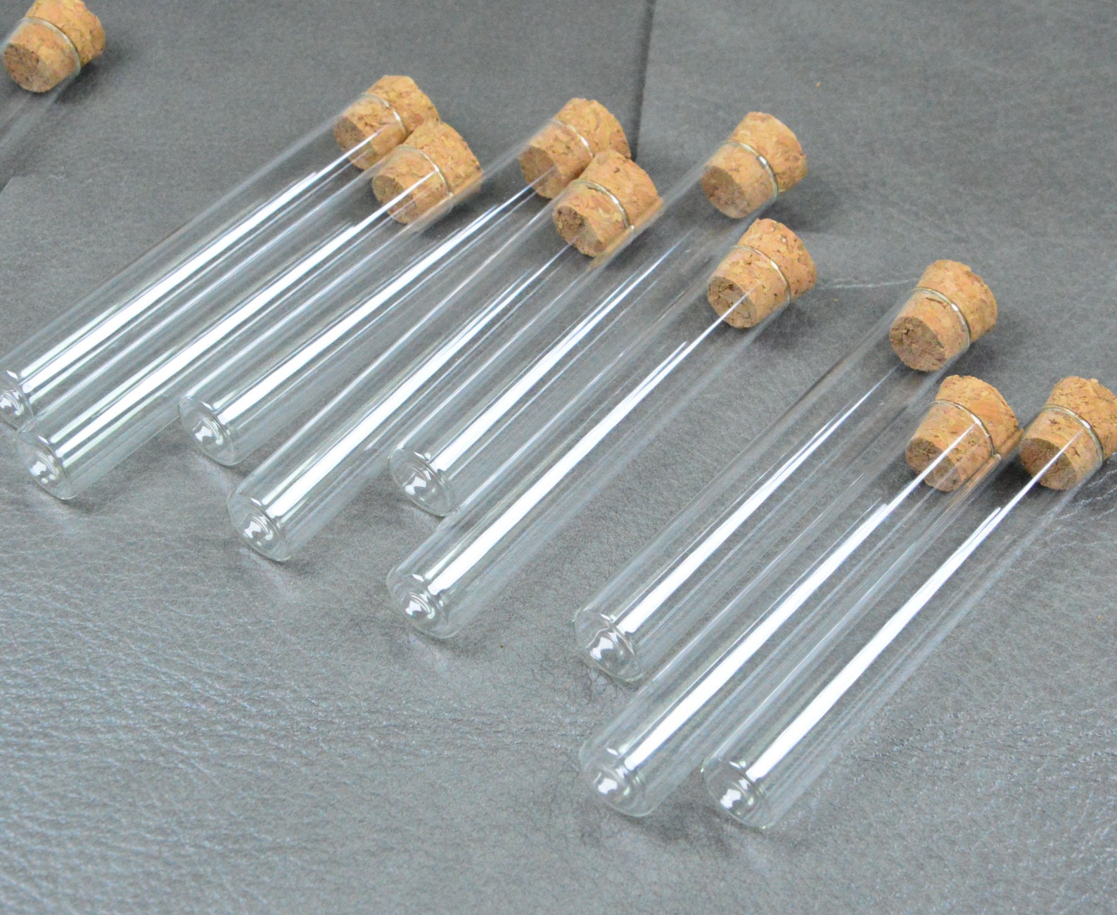 50pcs Clear Small Glass Bottles Transparent Glass Tubes With - Etsy