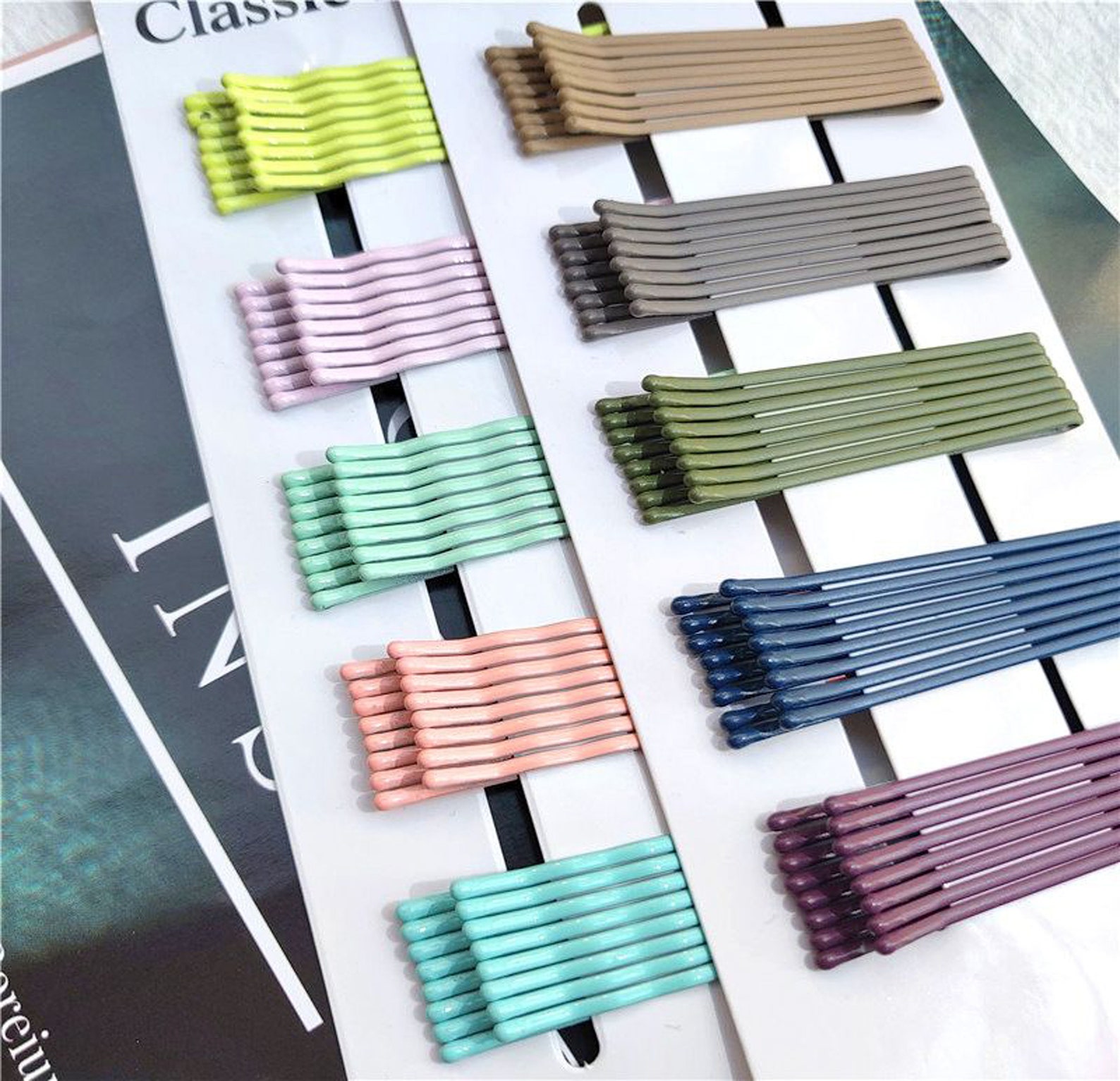 40 Pcs/card Colorful Bobby Pins Baby Hair Pins Bobby Hair - Etsy