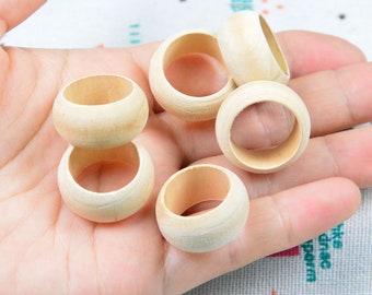 Wooden Finger Rings - Etsy