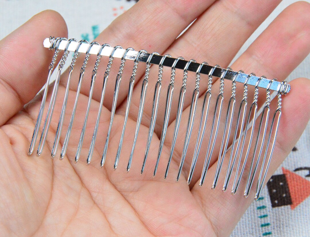 20pcs 20teeth Silver Metal Hair Combs 75x38mm - Etsy