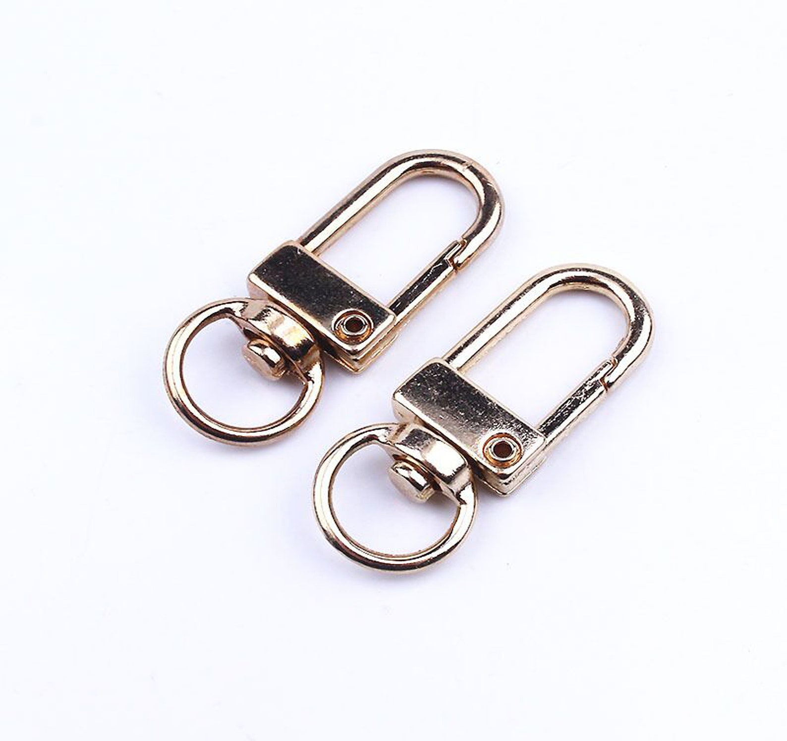 Silver/gold Metal Square Swivel Clasp Keychain Lobster Clasp - Etsy