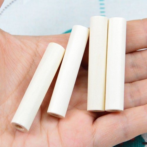 20pcs Unfinished Wooden Tubes Round Wood Tubes 10x50mm - Etsy
