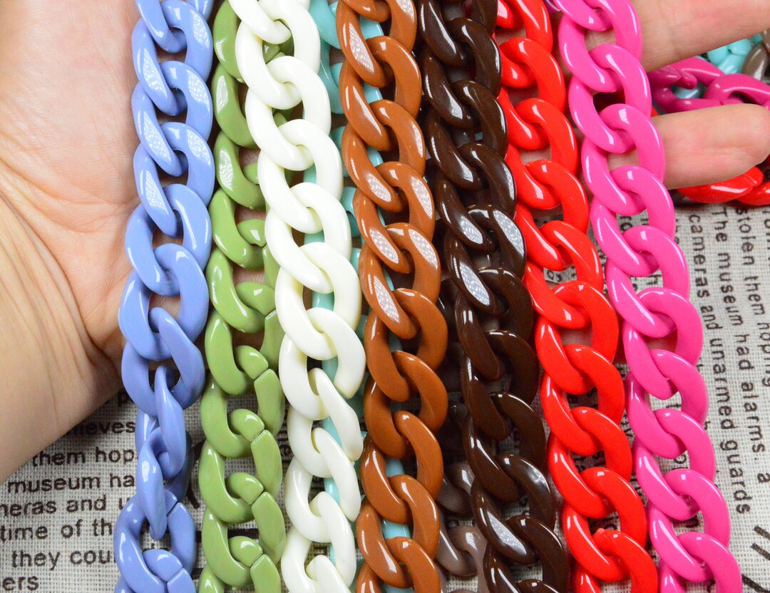 Plastic Chain, Acrylic Chain With Flat Open Links, Glasses Chain ...