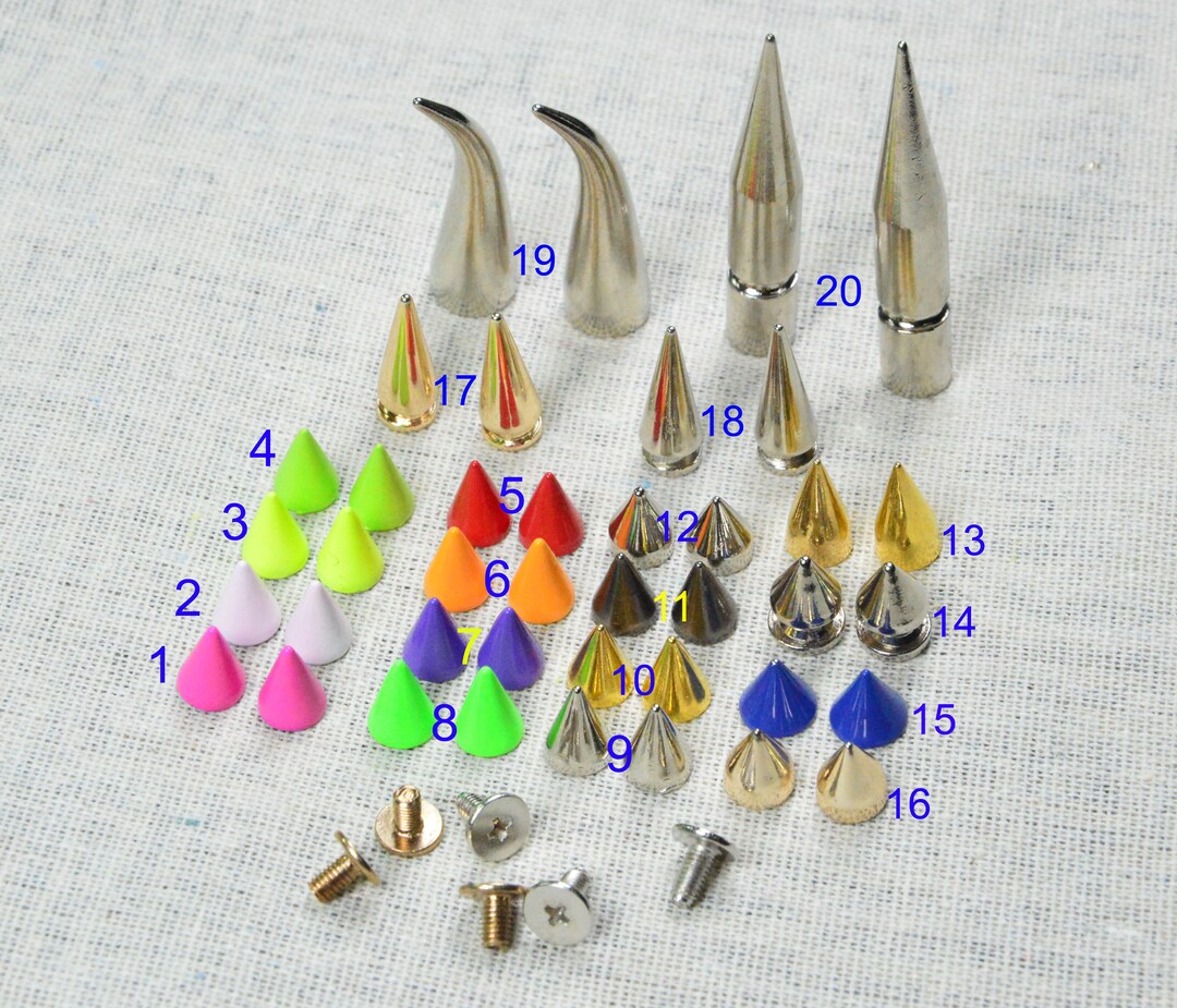 Punk Bullet Spike Kegel Ohrstecker Metall Spikes Ohrstecker zurück für ...