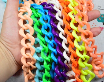 Clear Plastic Chain Transparent Acrylic Chain Glasses Chain - Etsy