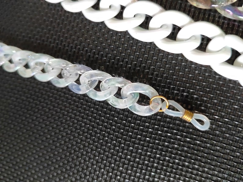 Iridescent Shiny Acrylic Chain Assorted Open Link Chain - Etsy