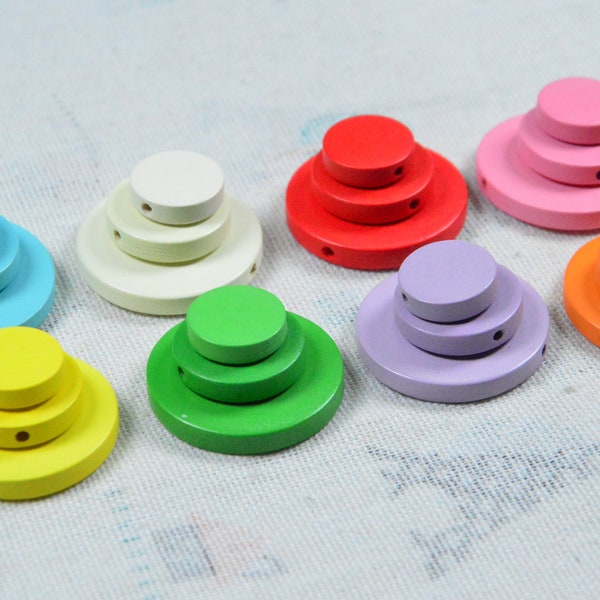 Painted Wooden Discs - Etsy