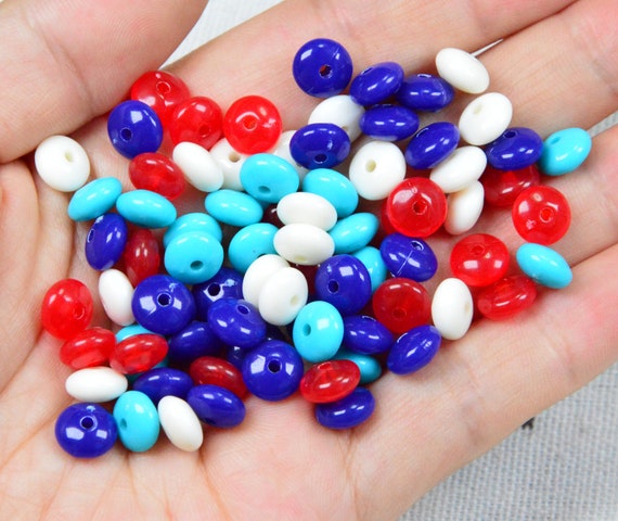 100pcs Assorted Color Plastic Beads Mini Abacus Beads 8mm - Etsy