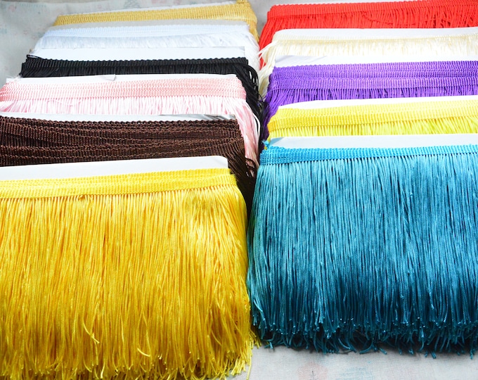 Fringe Samples of Chainette Fringe Trim Sample Cutting Length of Fringe ...
