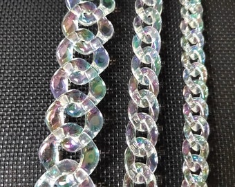 Clear Plastic Chain Transparent Acrylic Chain Glasses Chain - Etsy