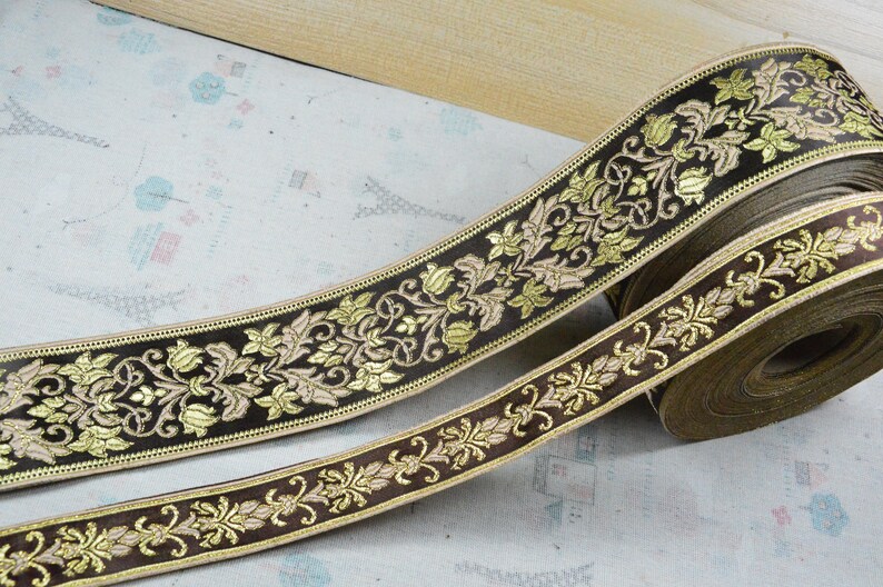 3cm/6cm Wide Flower Jacquard Ribbon Ethnic Embroidered Woven - Etsy