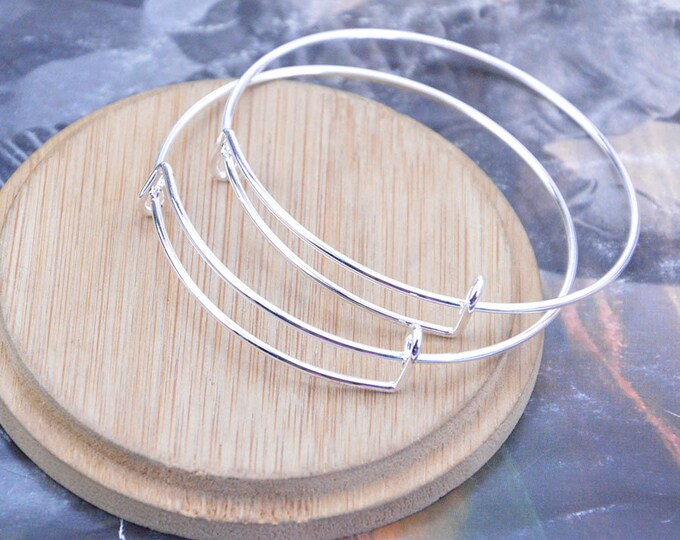 Adjustable Bangle Bracelet,silver Adjustable Bangle Bracelet Blanks ...