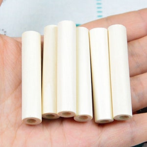 20pcs Unfinished Wooden Tubes, Round Wood Tubes 10x50mm - Etsy