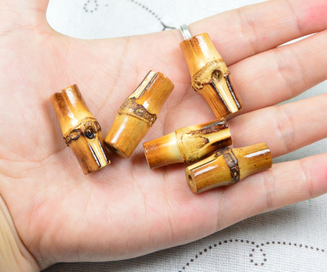 20pcs Natural Bamboo Beads, Bamboo Joint Beads Jewelry Beads - Etsy