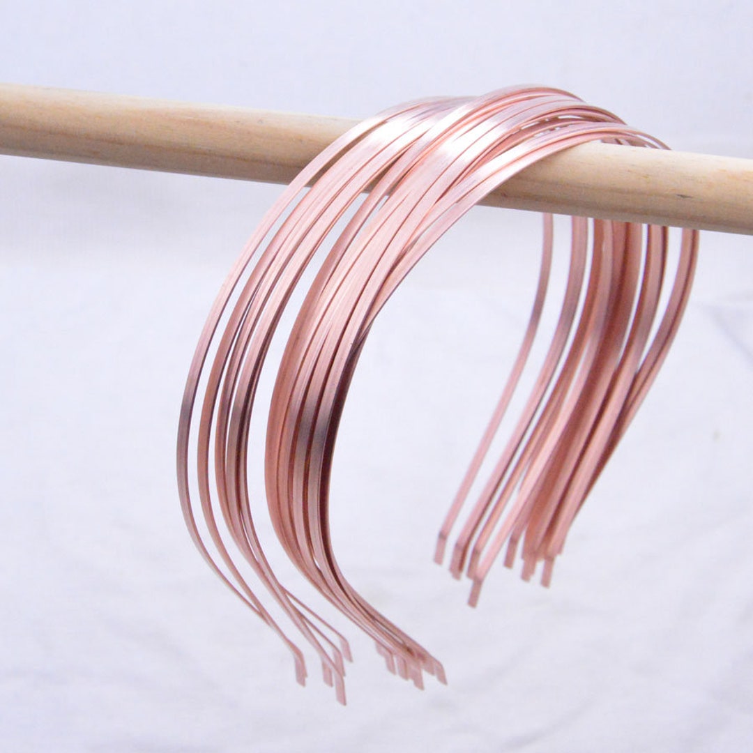 50pcs X 3mm Metal Headbands, Copper Plated Metal Headbands, Hair Bands ...
