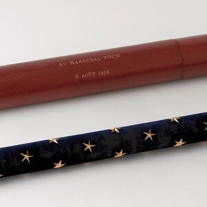 Brand New French Field Marshal Baton 24k Pure Gold Plated Complete With ...