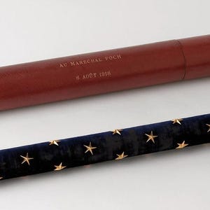 Brand New French Field Marshal Baton 24k Pure Gold Plated Complete With ...