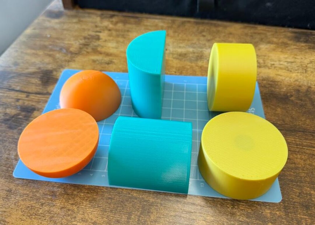 3D Print Geometry Math Magnetic Sphere and Cylinder Cut Manipulatives ...