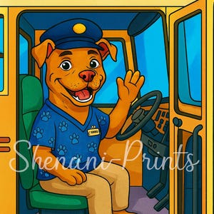 Cinnamon the School Bus Driver! - Etsy