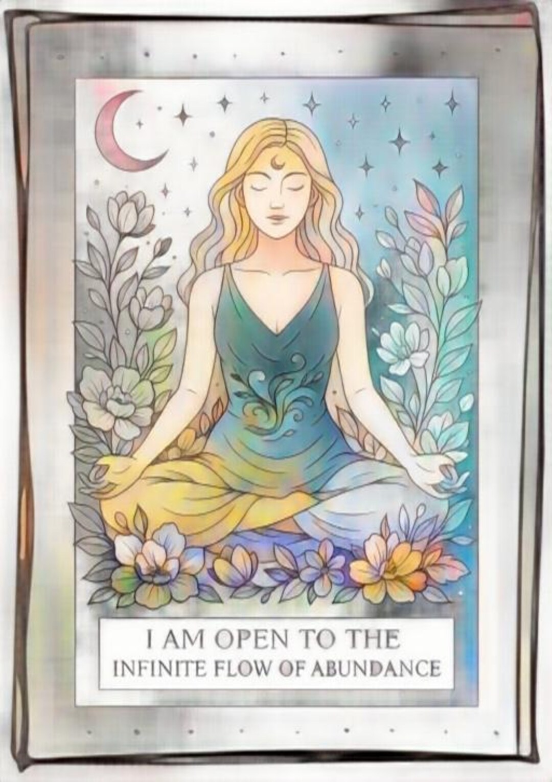 Spiritual Coloring Page, Affirmation Art, Mindful Art , Self Care ...