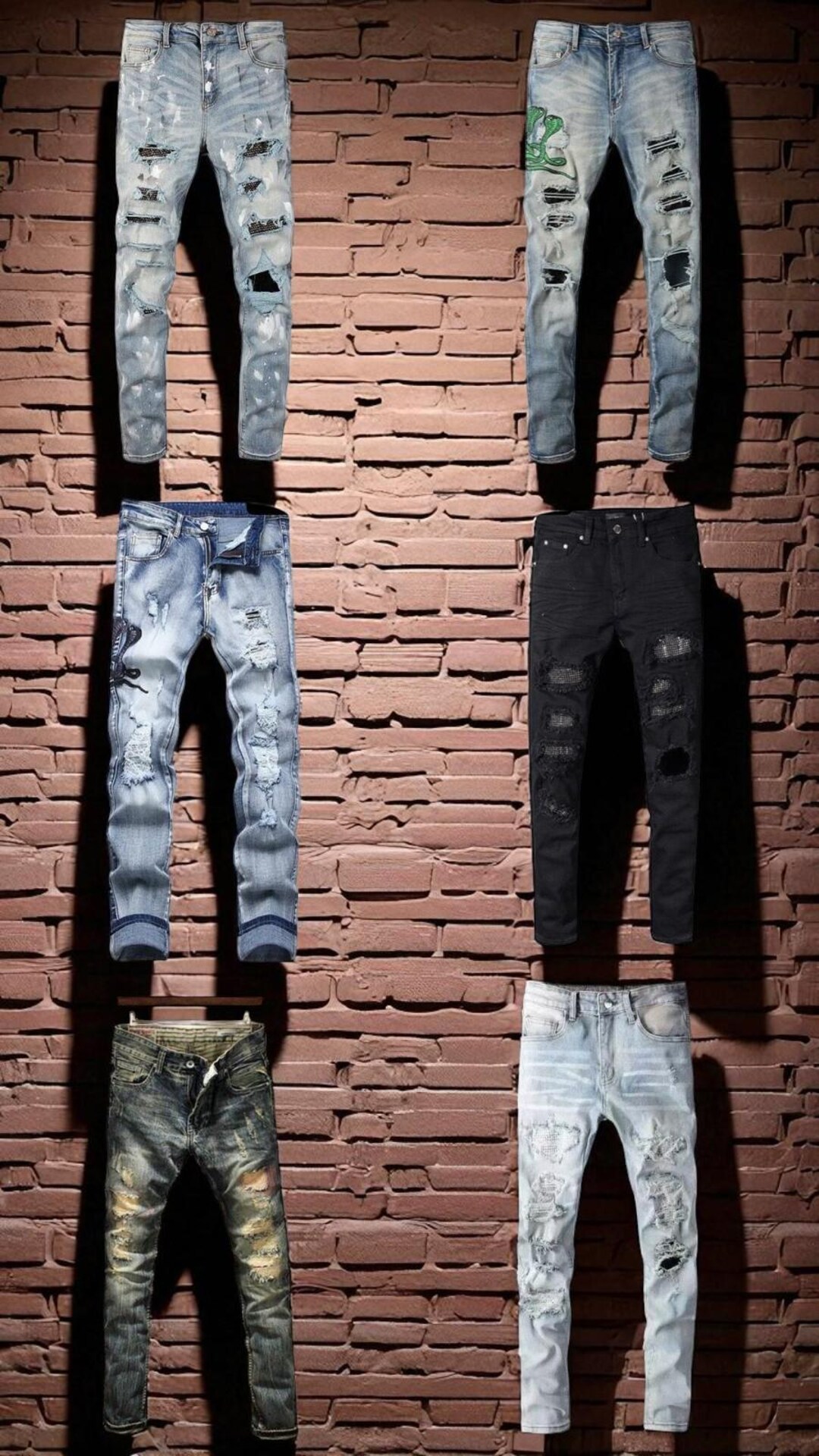 High Quality Slim Fit Flared Men's Jeans, Drip. - Etsy