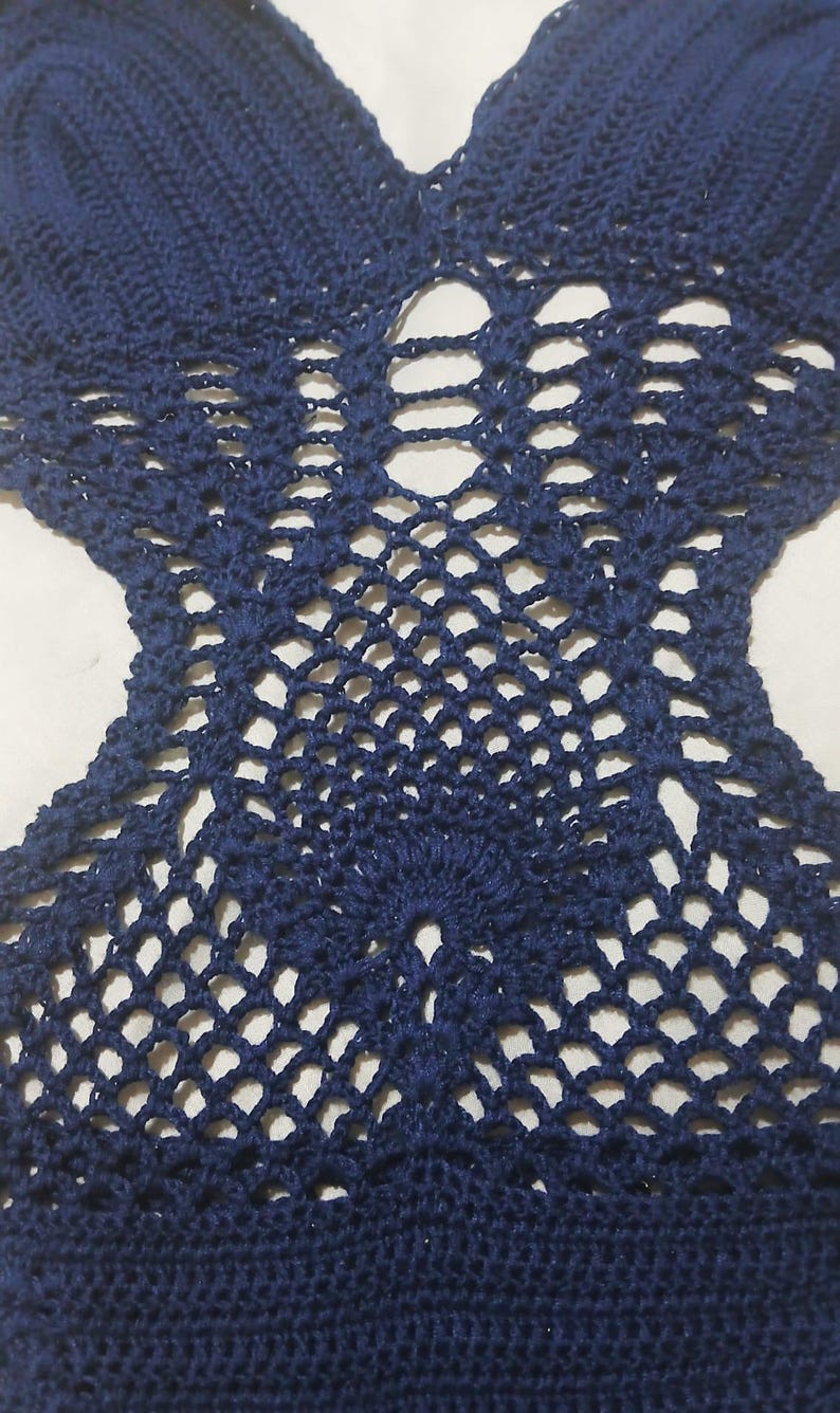 Handmade Crochet Swimsuit – One-piece Knit Bathing Suit – Boho ...