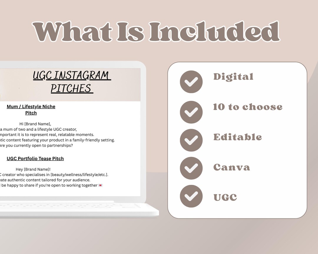 10 UGC Instagram Pitch Templates | Editable DM Scripts for UGC Creators ...