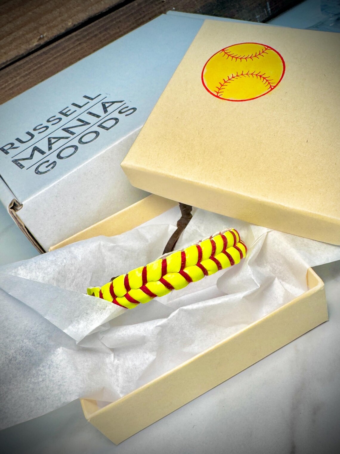 Real Softball Bracelet - Etsy