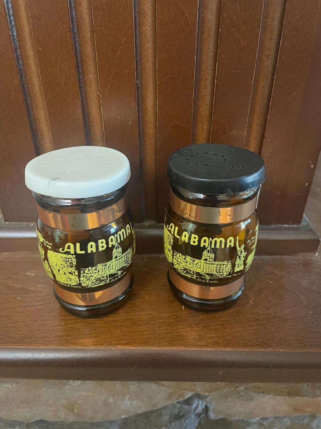Vintage Alabama Barrel Style Salt and Pepper Shakers - Etsy