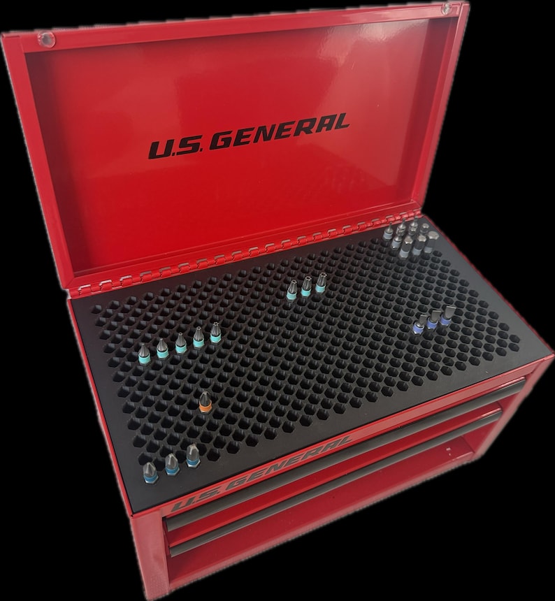 Mini Toolbox Bit Organizer Insert Upgrade – 168 Bit + Storage or 529 ...