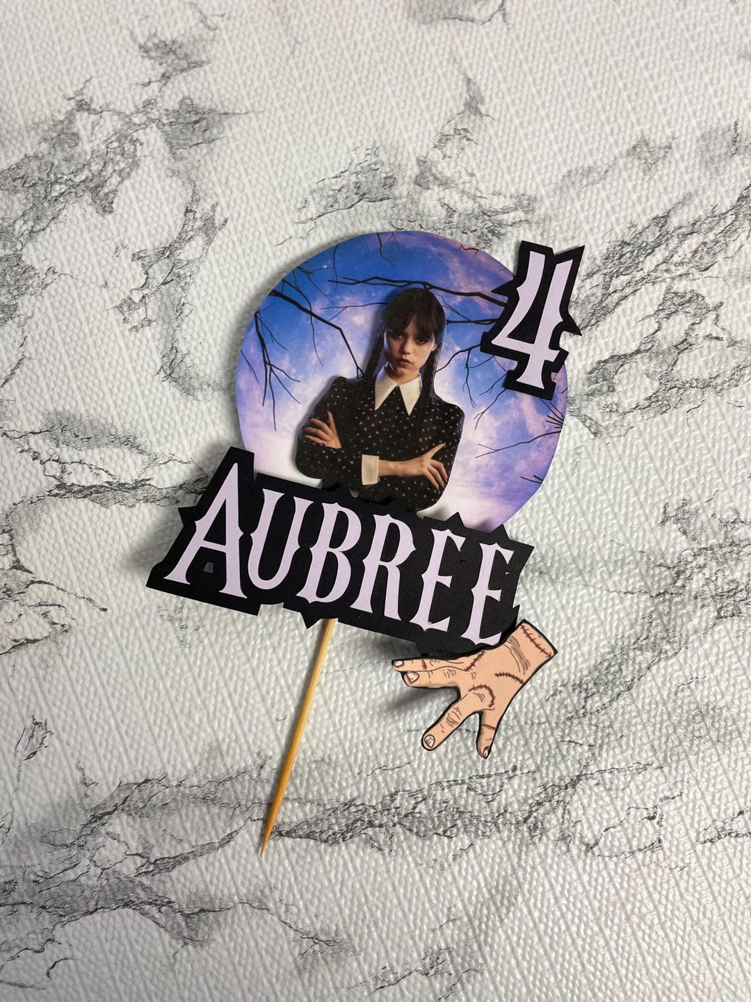 Wednesday Netflix Addams Family Birthday Cake Topper Decor - Etsy