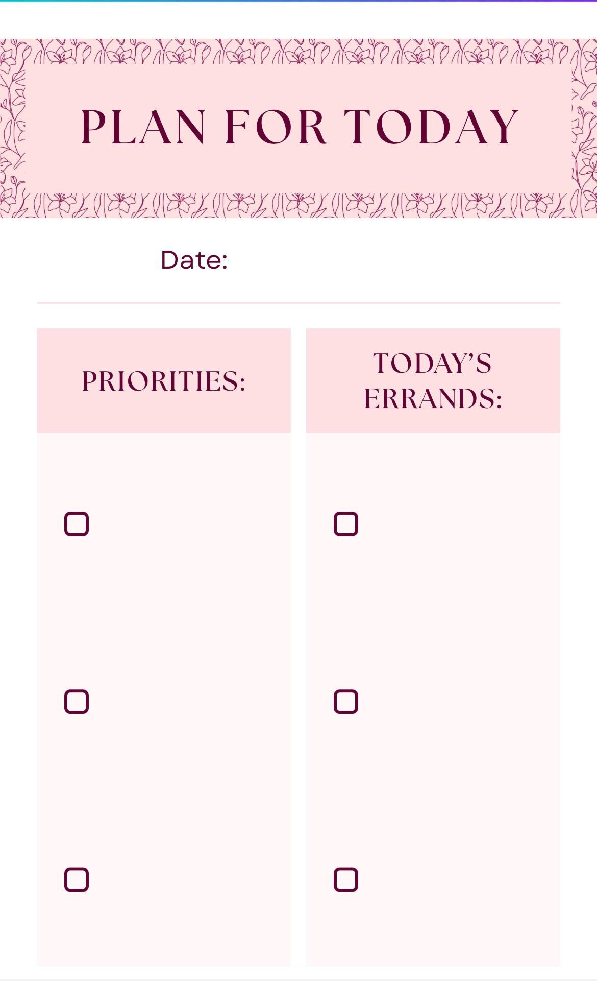 Digital Download to Do List - Etsy