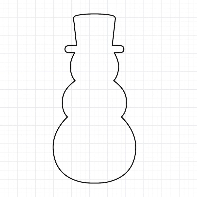 Snowman Simple Face - Etsy