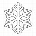 Snowflake Outline SVG PNG | Winter Cut File | Christmas Snow Clipart ...