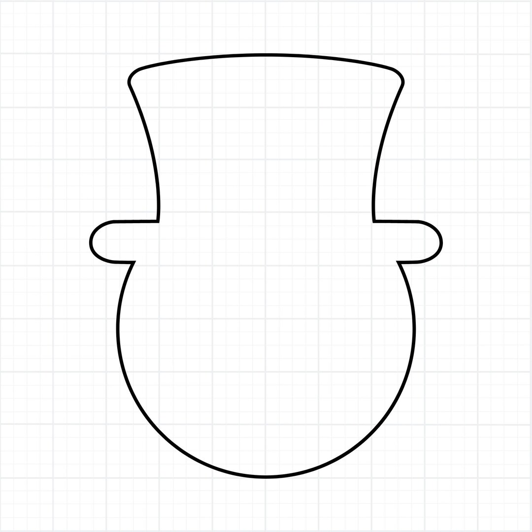 Snowman Outline SVG PNG | Snowman Head Cut File | Christmas Winter ...