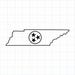 Tennessee Tri-star Outline SVG PNG | TN Map Cut File | State Pride ...