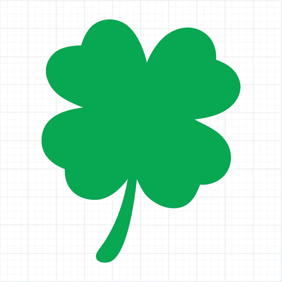 Shamrock SVG PNG Four Leaf Clover Lucky Design St Patricks Day Cricut ...
