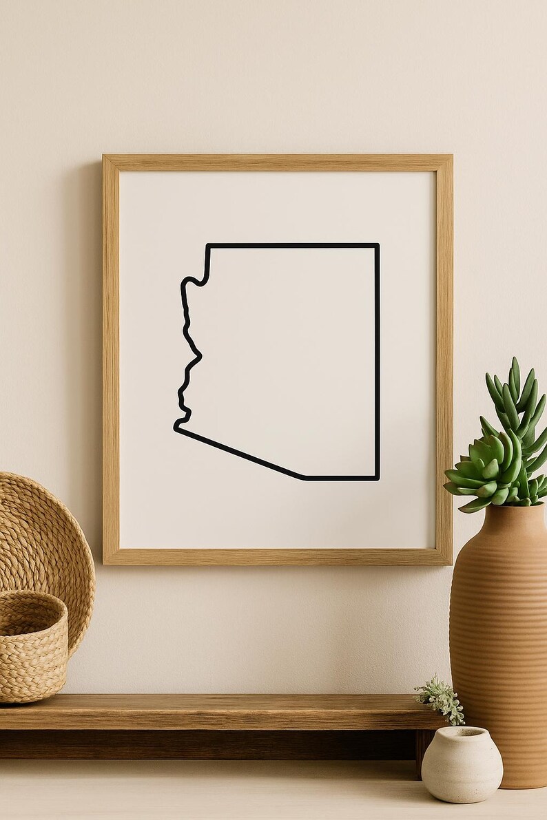 Arizona State Outline SVG PNG | AZ State Shape Clipart for Cricut ...