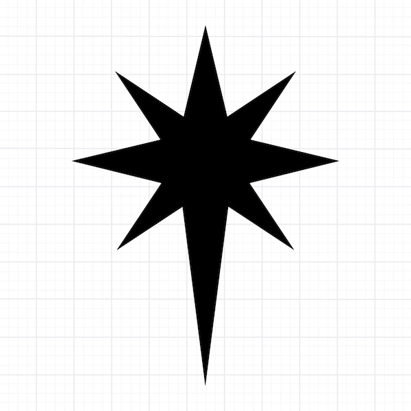 Star of Bethlehem Template - Etsy