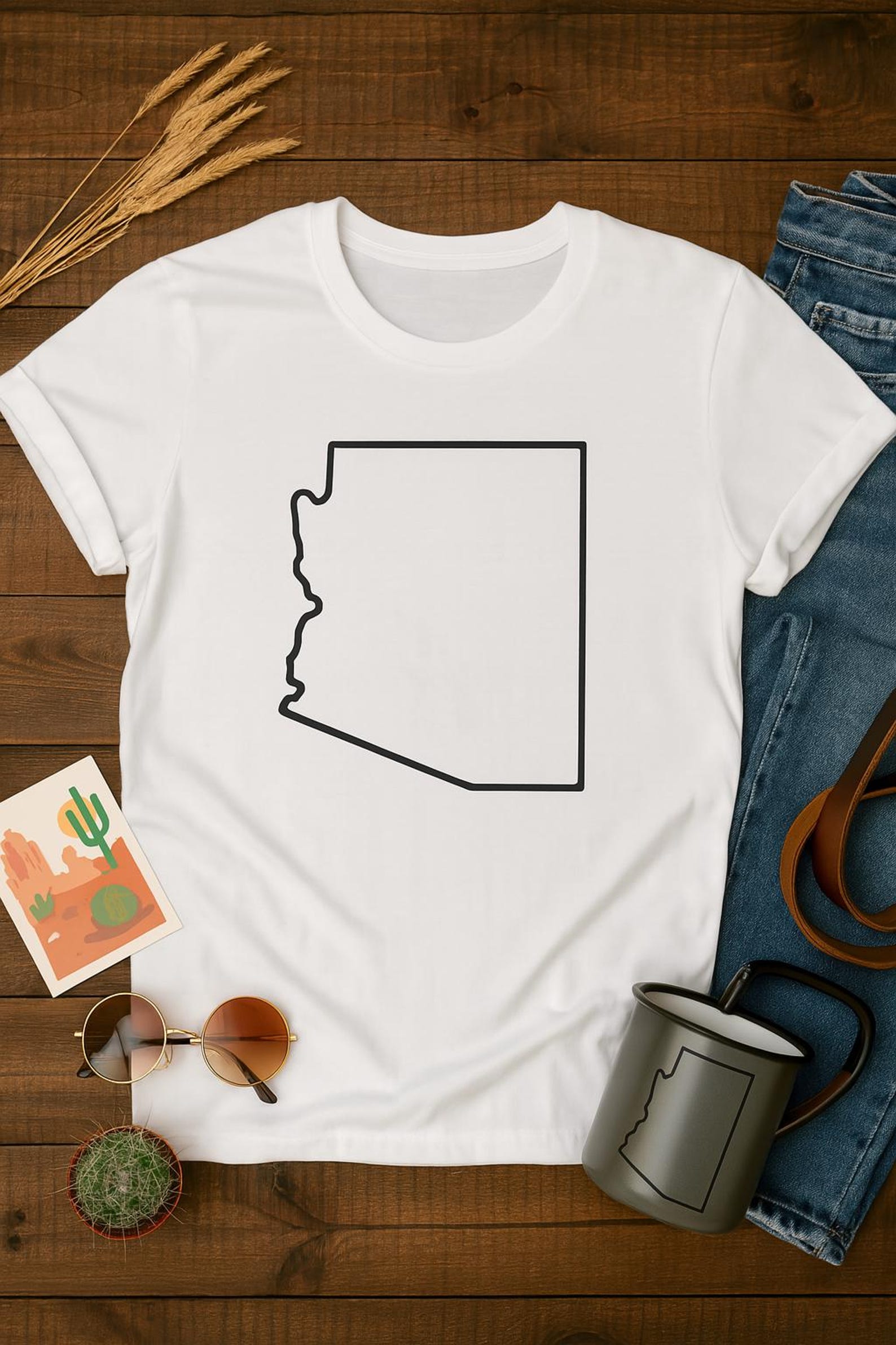 Arizona State Outline SVG PNG | AZ State Shape Clipart for Cricut ...