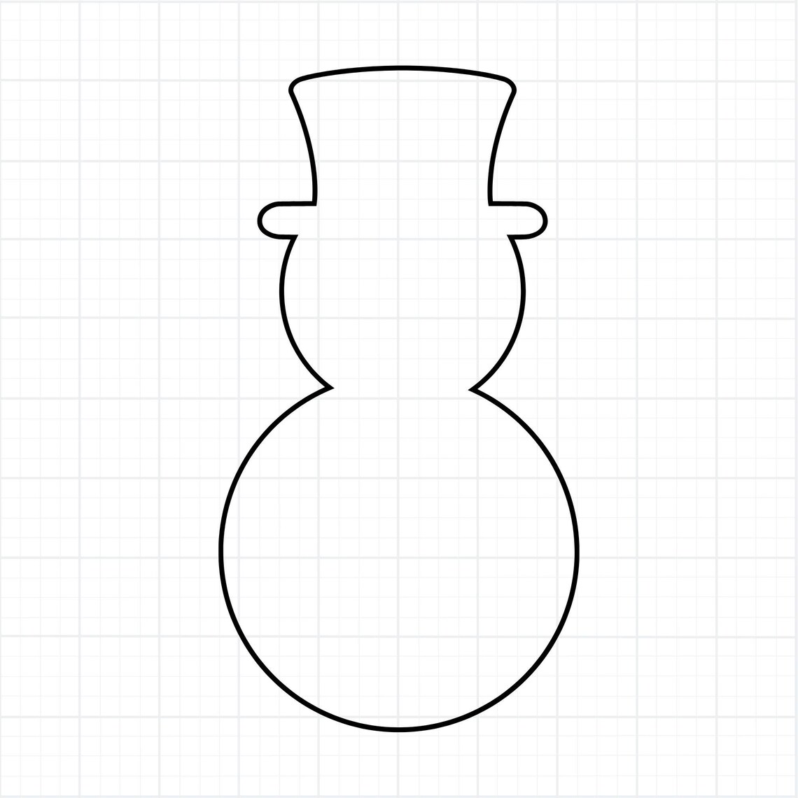 Snowman Outline SVG PNG | Simple Snowman Cut File | Christmas Winter ...