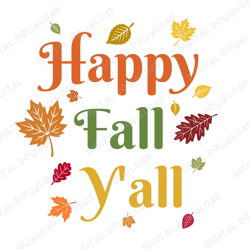 Happy Fall Clip Art - Etsy