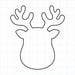 Reindeer Outline SVG PNG | Christmas Deer Cut File | Holiday Craft ...